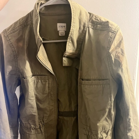 J. Crew | Jackets & Coats | J Crew Army Green Cargo Jacket | Poshmark